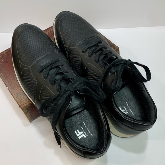jf j.ferrar | Shoes | J Ferrar Mercer Mens Black Faux Leather Memory ...